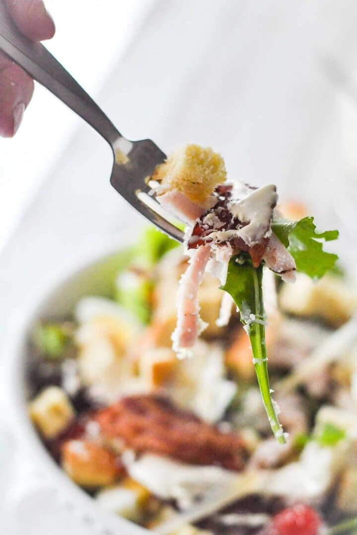 Bacon Caesar Salad inspired by Café De Flore | Lizzy Loves Food