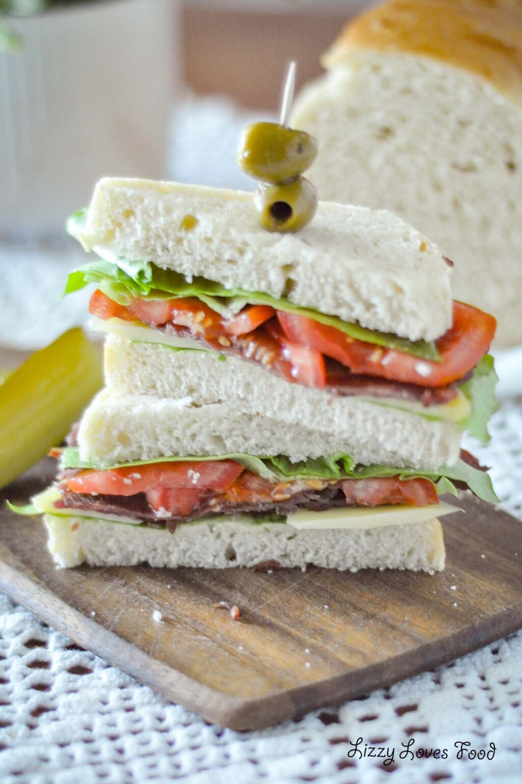 Sourdough Discard Bread for BLT Sandwich | Lizzy Loves Food