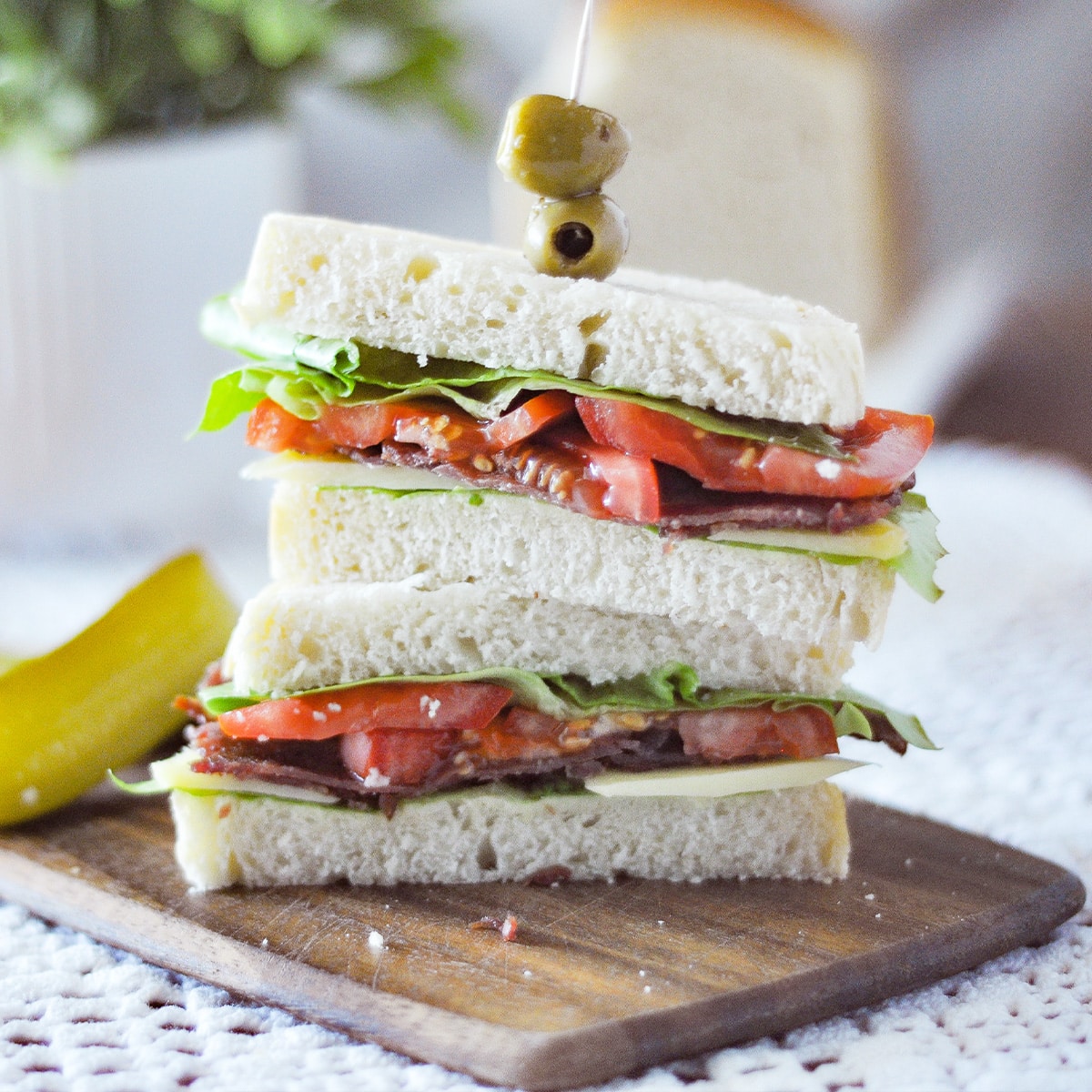 Sourdough Discard Bread for BLT Sandwich | Lizzy Loves Food